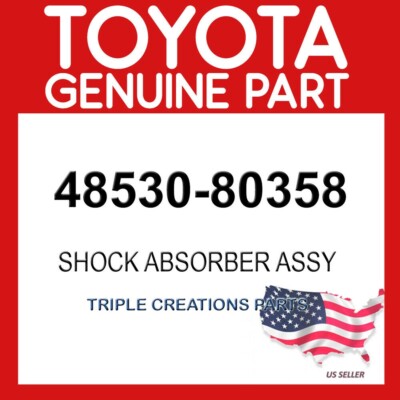Toyota Genuine 4853080358 Absorber Assy Shock Rear RH/LH 48530-80358 ...