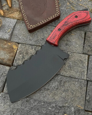 SHARDBLAE CUSTOM HAND FORGED D2 Steel Hunting Mini Meat Cleaver W ...