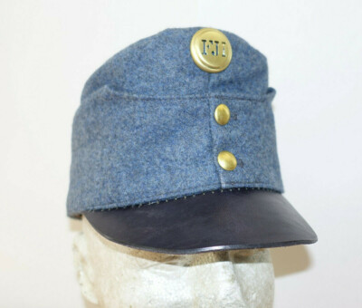 AUSTRIAN AUSTRO HUNGARIAN ARMY WW1 REPRO EARLY BLUEISH CAP HAT Sz59 (7 ...