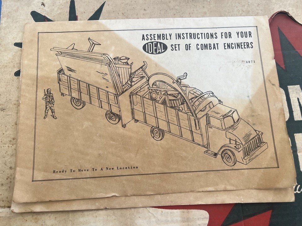 Vintage c1960 Ideal play set Combat Engineer Construction Set partial ...