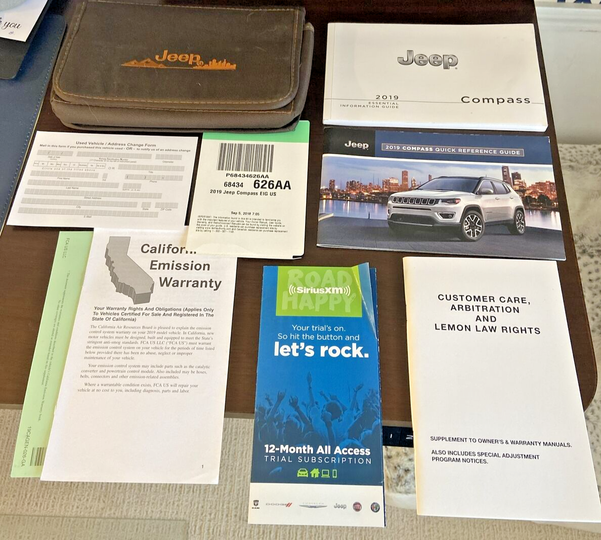 2019 Jeep Compass owners manual set | eBay