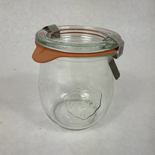Weck Canning Jar 220 Top 60 Rundrand-Glas Clear Jam Preserves Starter ...