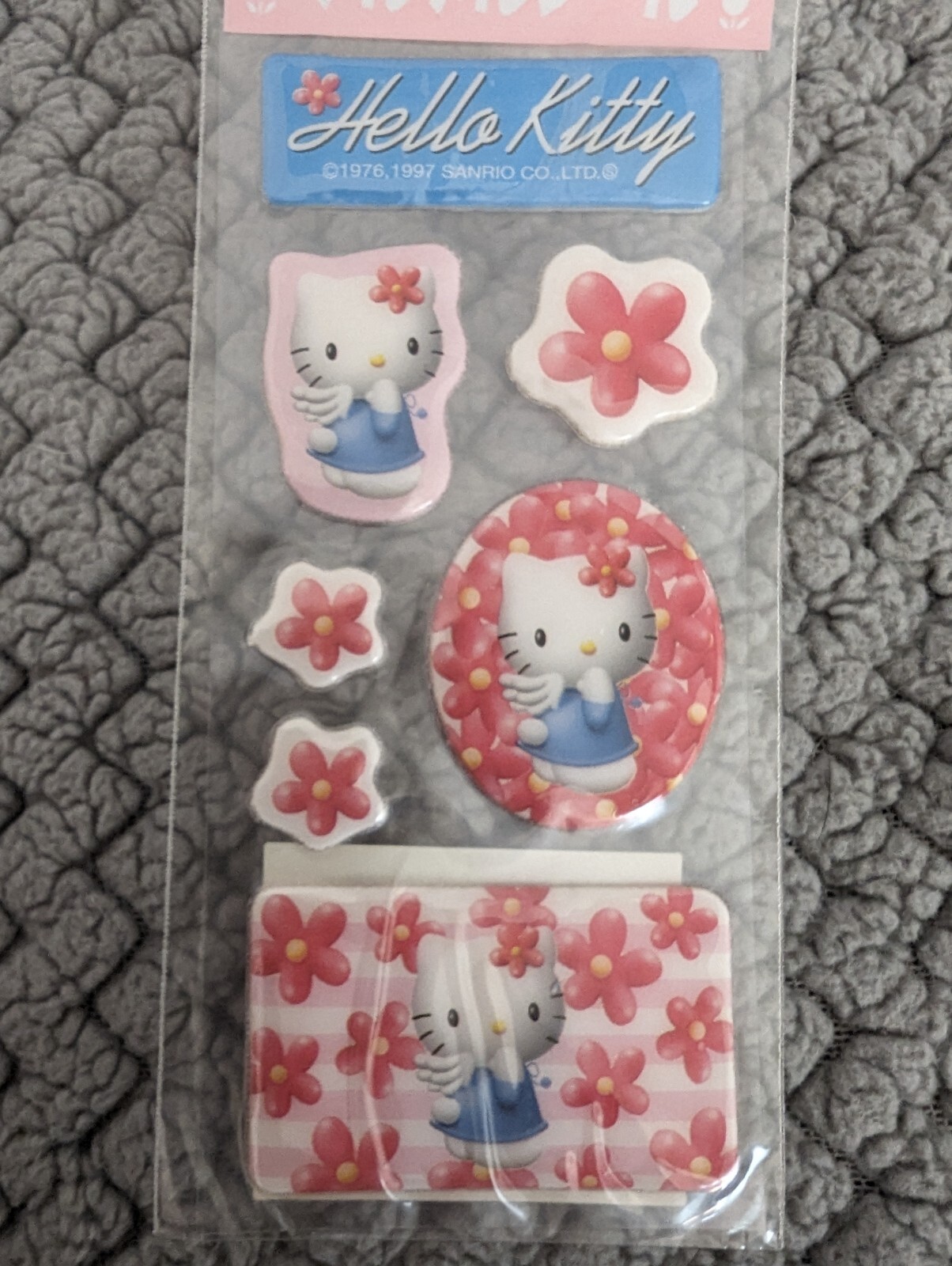 Hello Kitty Vintage Stickers Pink Angel Puffy | eBay