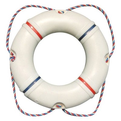 Dock Edge Poolside Ring 19" White Life Ring | eBay