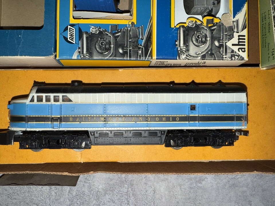 B&O Vintage 1960’s AHM Model Train Set HO Scale w/Fairbanks Morse C ...