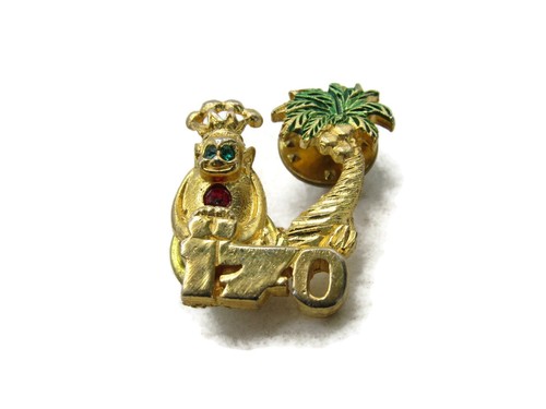170 Numbered Palm Trees & Monkey Pin Gold Tone | eBay
