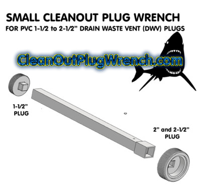 CLEANOUT PLUG WRENCH FOR 2" SEWER CAPS small | eBay