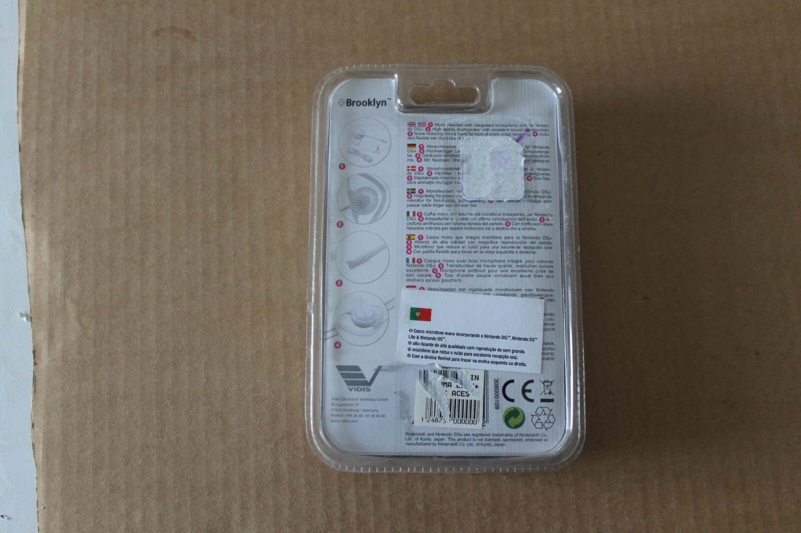 NINTENDO DSI IN EAR HEADPHONES EARPHONES FOR NINTENDO WITH MICROPHONE ...