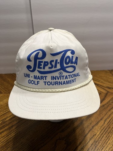 Vintage 1980s Made In USA Pepsi Golf Tournament SnapBack Adjustable Hat ...