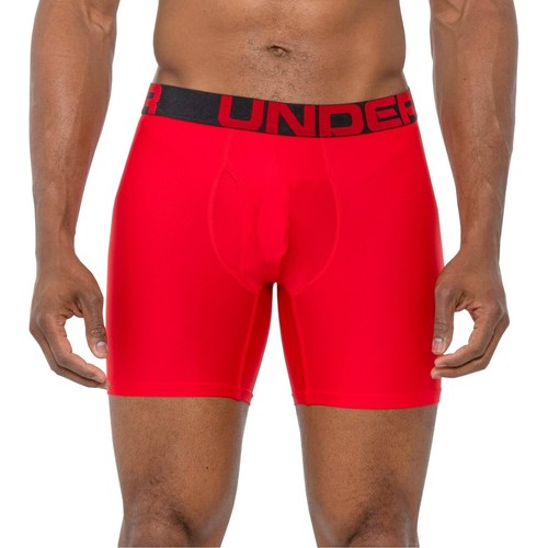 UNDER ARMOUR Tech Boxerjock 6" Boxer Brief Underwear sz XL X-Large Red ...