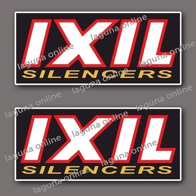 Autocollant décalcomanie imperméable brillant logo silencieux IXIL | eBay