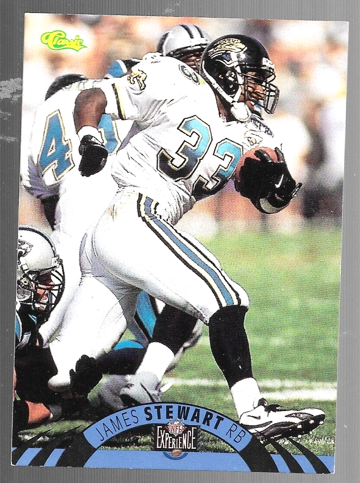 1995 Classic NFL Experience James Stewart 115 Jacksonville Jaguars ...