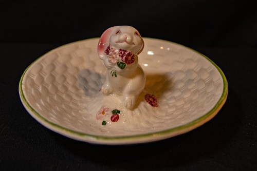 Vintage Easter Rabbit Bunny Avon Ceramic Trinket Candy Ring Jewelry ...