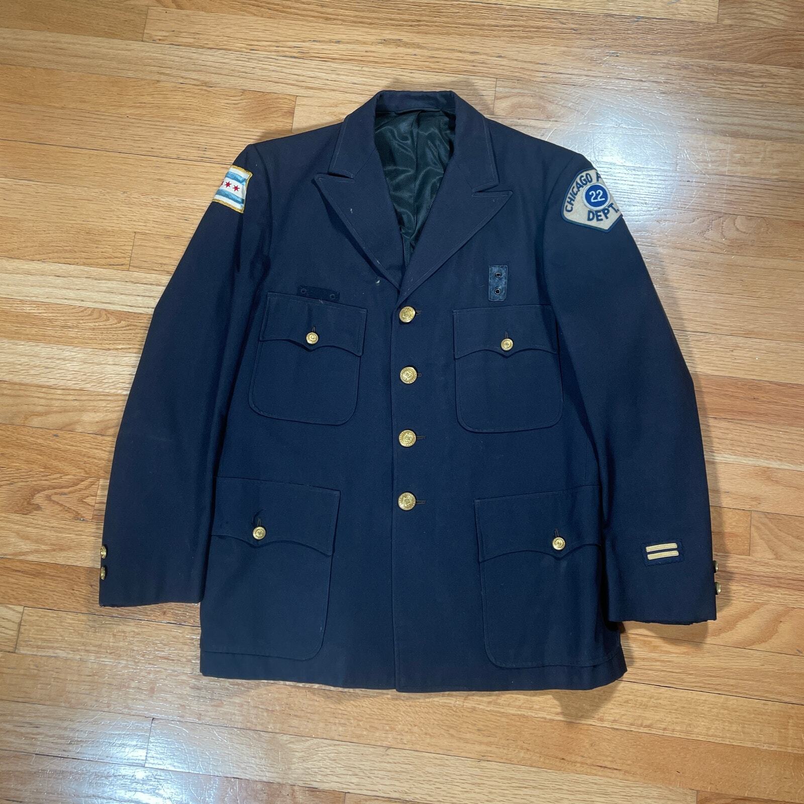 Vintage 1967 Chicago Police Unoform Dress Jacket Wool… - Gem