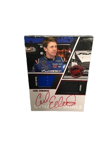 2014 PRESS PASS RED LINE CARL EDWARDS Red AUTOGRAPH FIRESUIT/ METAL ...