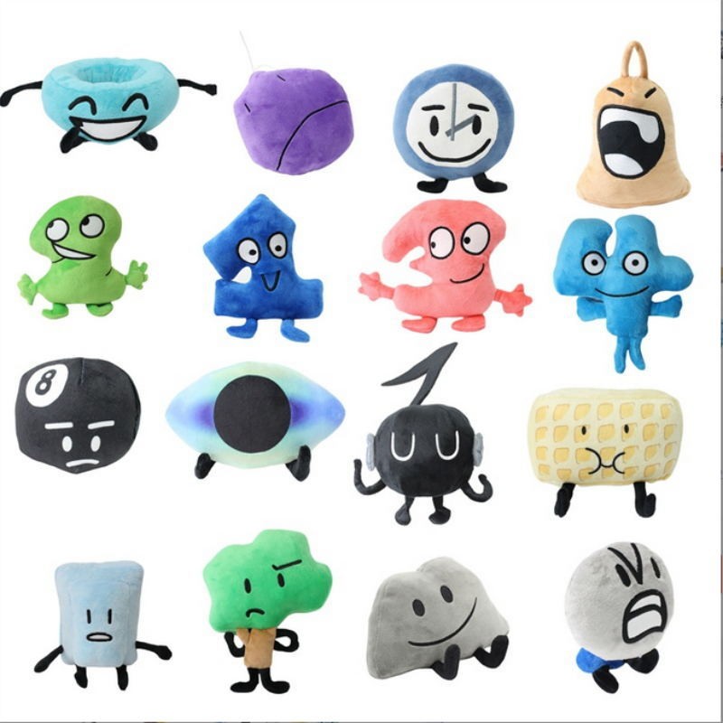 Battle For Dream Island Plush Figure Toy BFDI Stuffed Doll For Kids ...