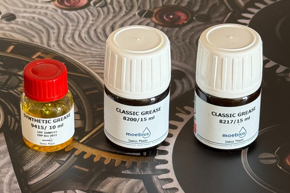 Complete “pro” Watchmaker Oil Kit, Moebius 9010+9104(HP1300)+8200+8217 ...