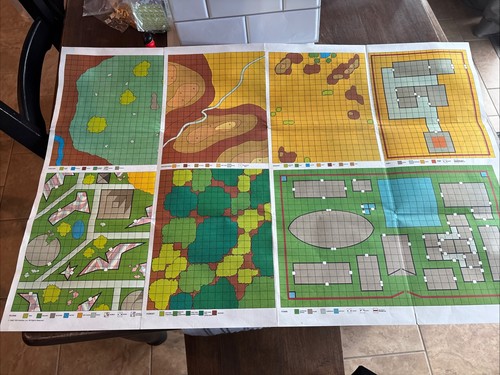 VTG TSR Hobbies Star Frontiers 7007 E Game Board Maps 1st Printing 1982 ...