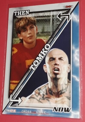 TNA TriStar 2008 Wrestling TOMKO Card Then Now #60 Cross the Line HTF ...
