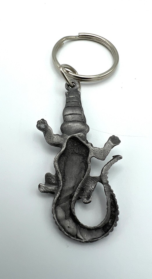 Alligator Key Chain Made of Pewter 2-1/4 Inches Long Without Ring | eBay
