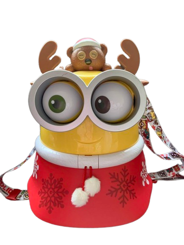 Minion Christmas Popcorn Bucket Case Santa Tim Reindeer Bob 2019 USJ ...