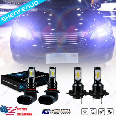 For Lexus ES350 2007 2008 2009 Combo 9005 H7 LED Headlight High Low ...