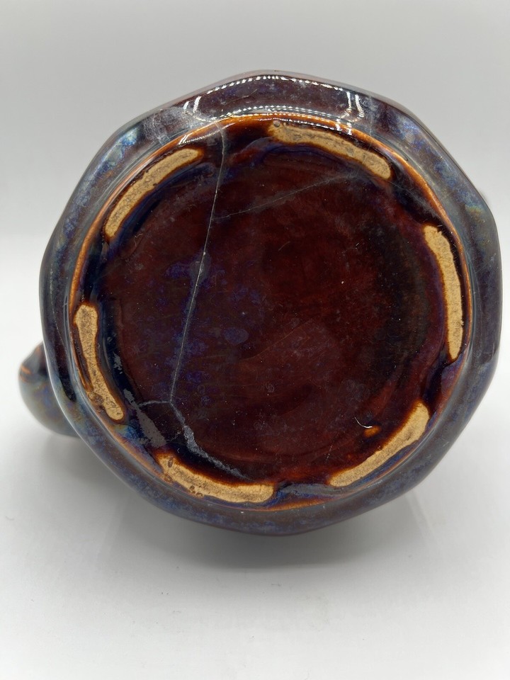 Vintage Brown Glaze-"Rebecca At The Well" Rockingham Coffee/Tea Pot 8 1 ...