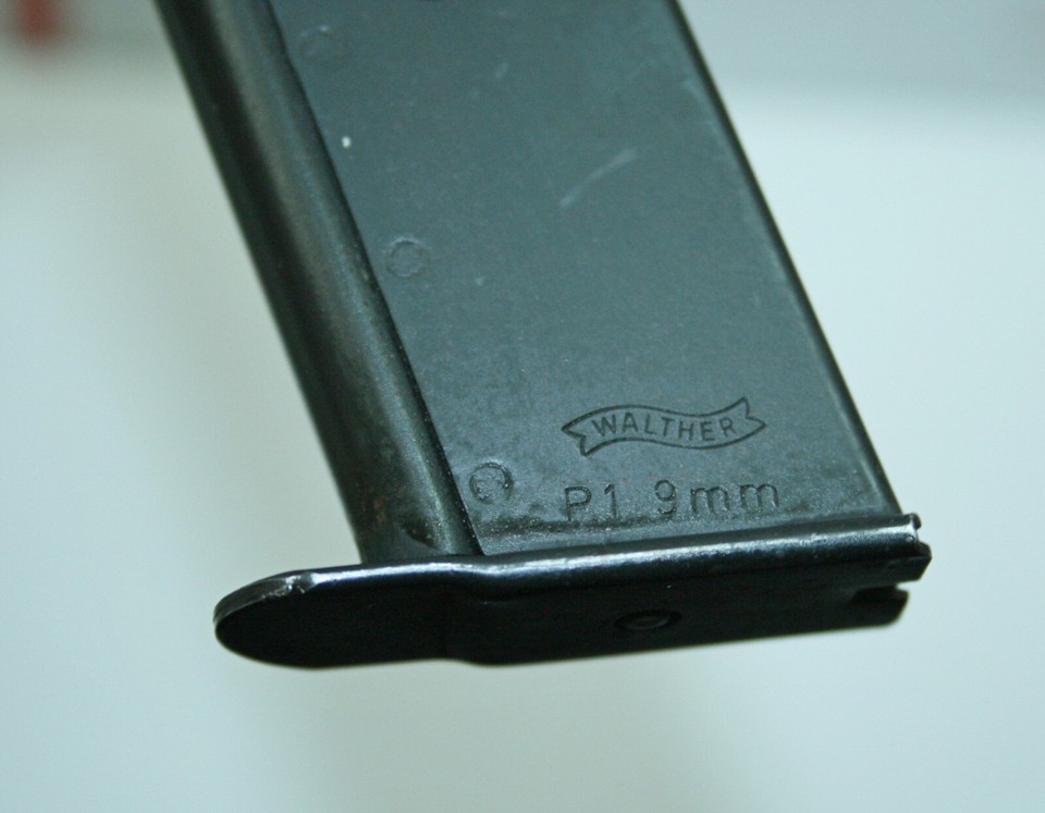 Walther P1 / P38 Original Factory Magazine 9mm 8rd 9x19 Luger OEM ...
