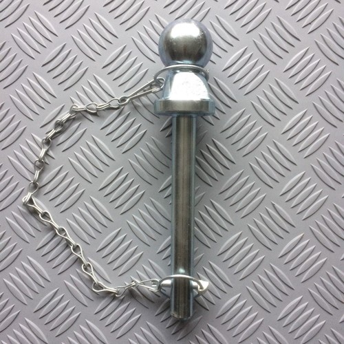 Tractor Tow Ball Pin 7/8" (22mm) Diameter Pin, with Linch Pin on Chain ...