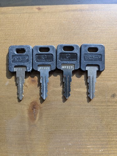 RV Motorhome Trailer Keys Cut to Lock/Key Number HF 317 Set Of 4 Keys ...