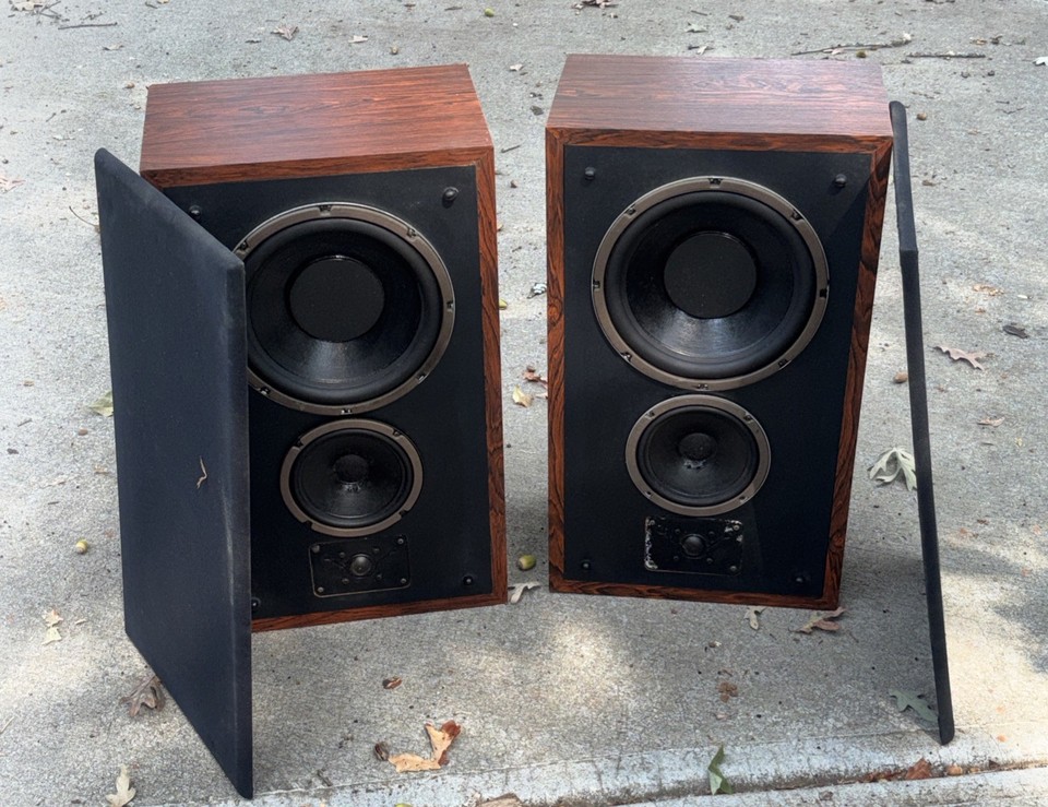 Vintage Polk Audio Monitor 7b Speaker Set Of 2. Tested Works Well | eBay