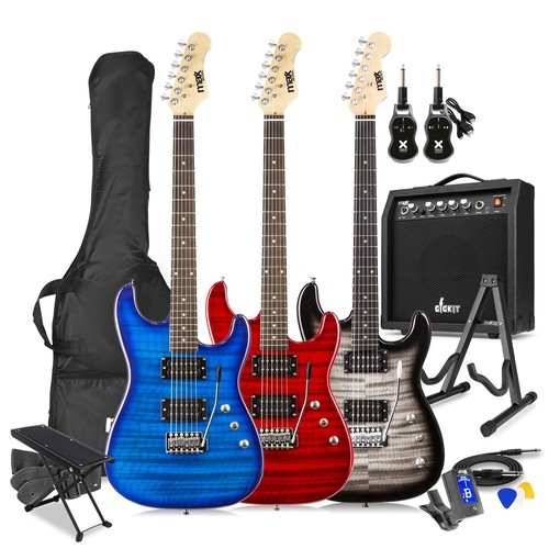 GigKit Full Size Electric Guitar Set with Amplifier & Accessories ...