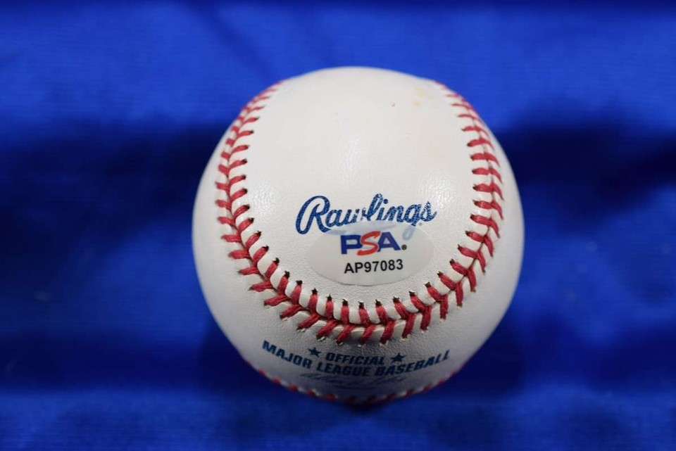 Jorge Posada David Wells PSA DNA Autograph Major League OML Signed ...