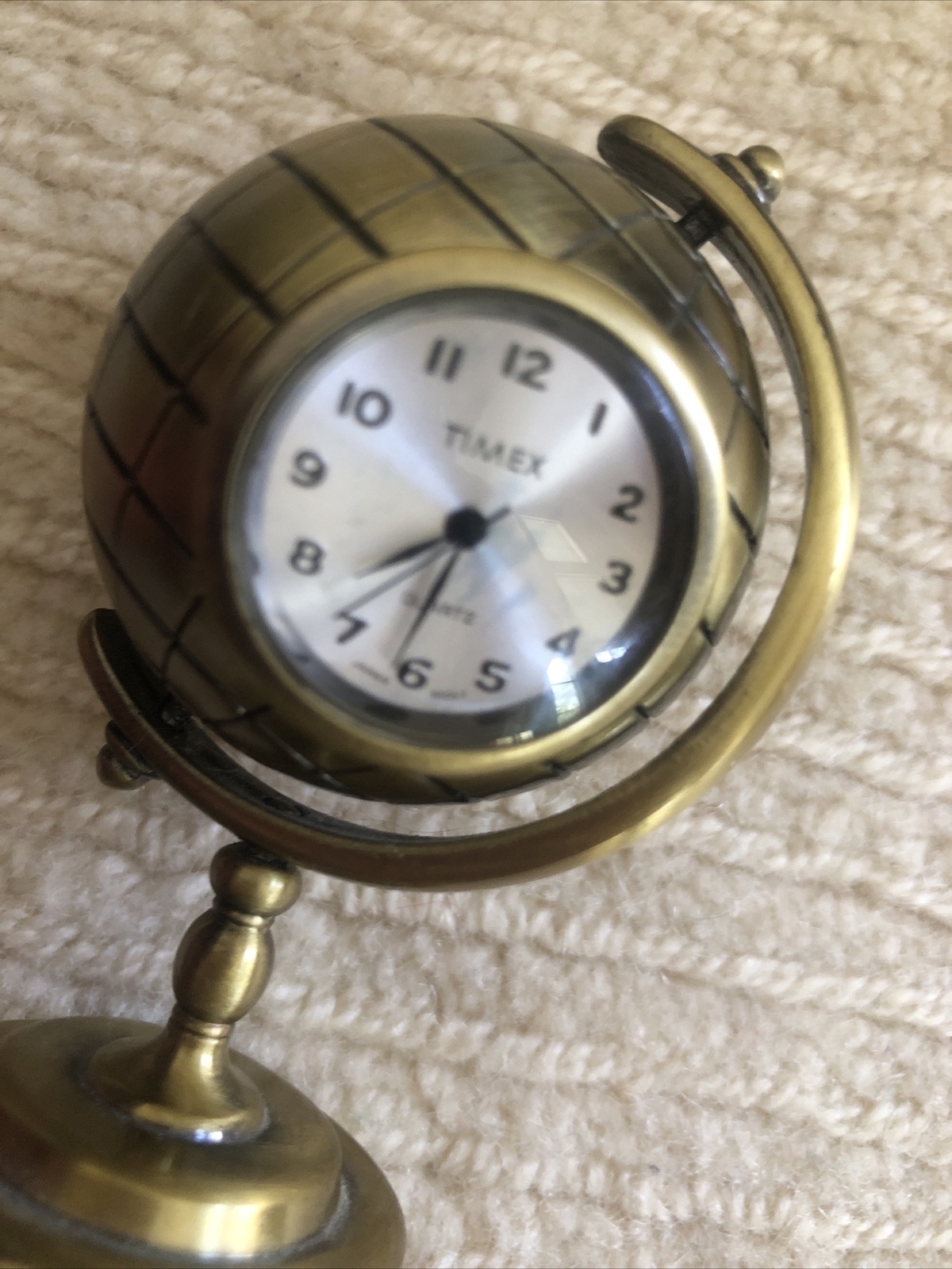 10 Mini Clocks Timex Elgin Milan Park Elephant Globe Phone Mailbox ...