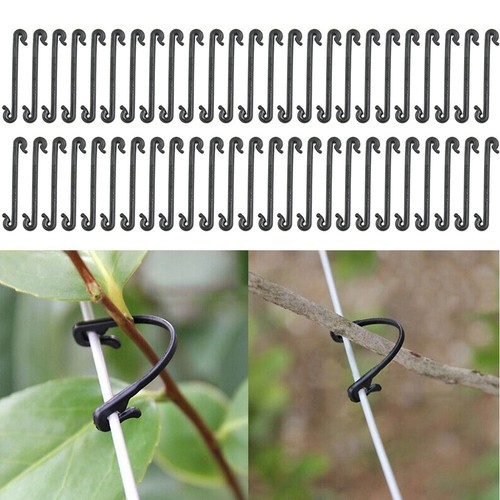 Secure Bayonet Barb 50Pcs Fixing Clips for Garden Vine and Tomato ...