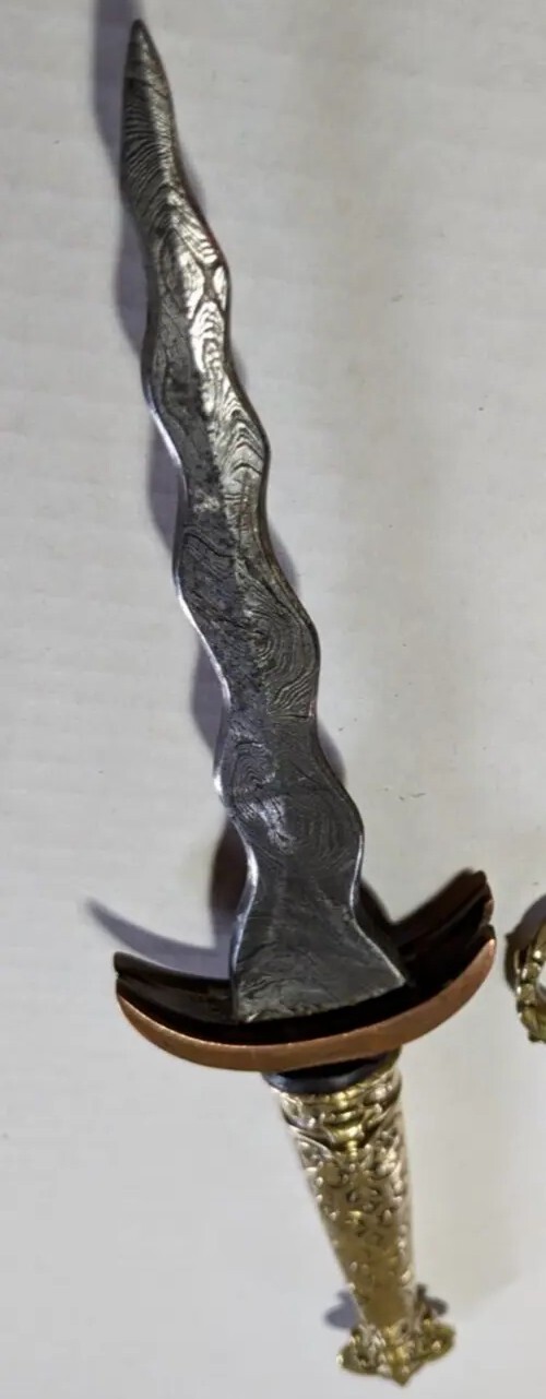 Antique Dagger Antique Athame German Flamberge Knife Melusine Hermes ...