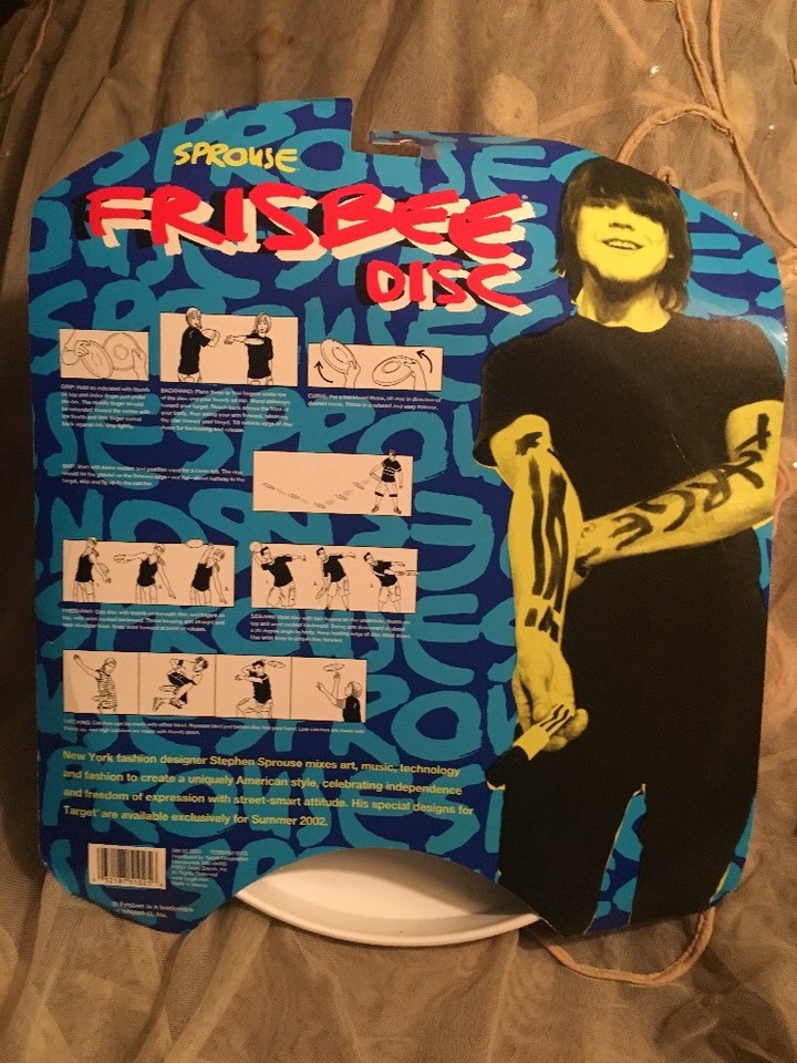 Designer Stephen Sprouse USA Frisbee Disc 140 Grams Target Wham O ...