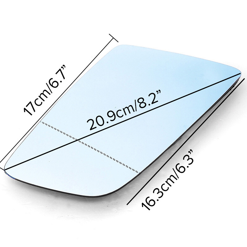 Left + Right Heated Wing Electric Mirror Glass For BMW E60 E61 03-10 ...