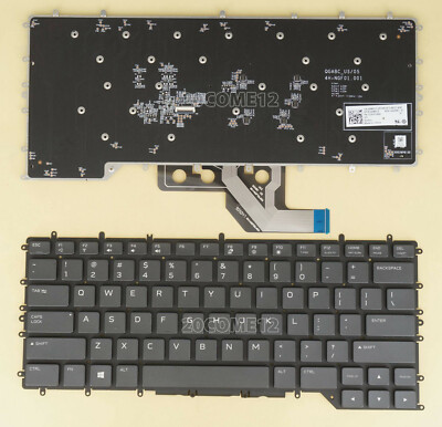 New for DELL Alienware M15 R3 2020 Keyboard Per key Backlit US black no ...