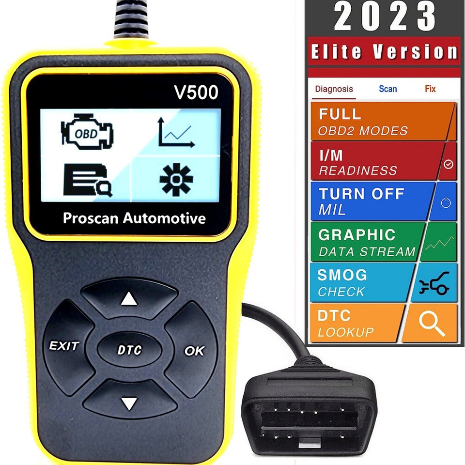 Ford Transit V500 OBD2 Car Engine Fault Code Reader Diagnostic Scanner ...
