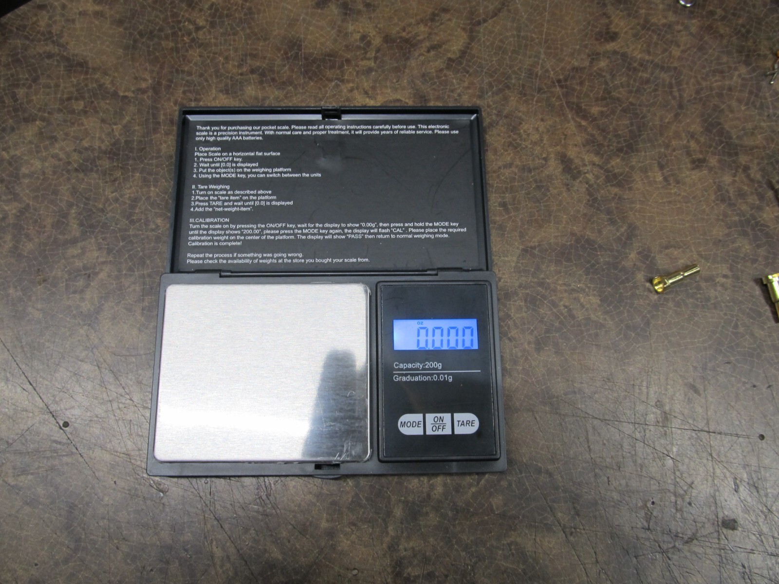 American Weigh Scales Aws-100 Digital Pocket Scale 100g Capacity- Black ...