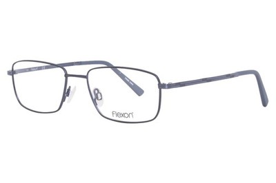 Flexon Nathaniel 600 412 Eyeglasses Men's Navy Full Rim Rectangle Shape ...