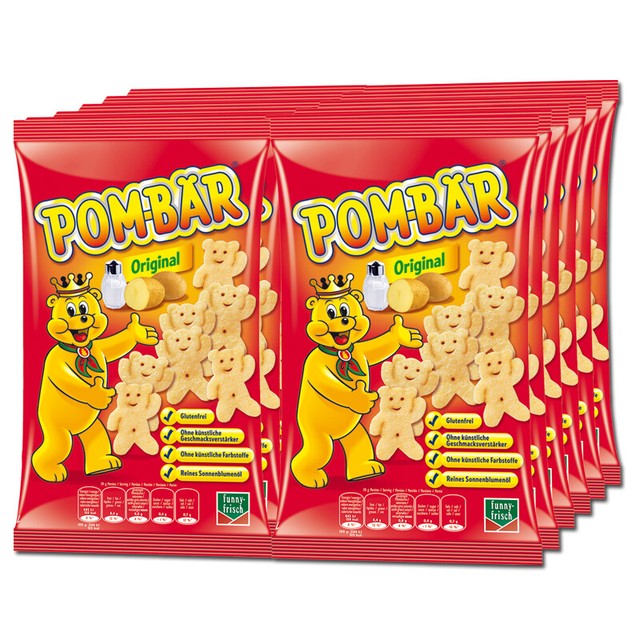 Pom Bär Orginal 75g Chips Knabberartikel 12 Beutel günstig kaufen | eBay