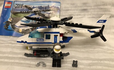 Lego 7741 - Police Helicopter - All Pieces, Minifigure, and Manual ...
