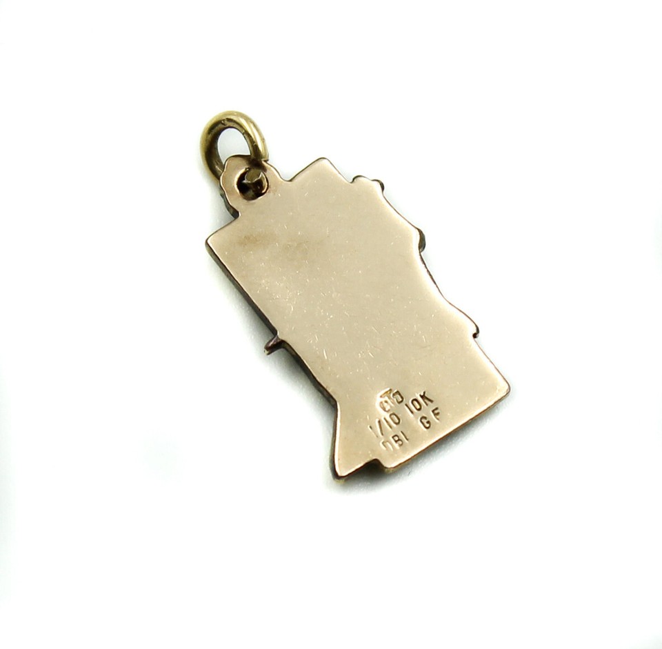 cTo 1/10K 10k Yellow Gold Filled Wall Phone with Earpiece Charm Pendant ...