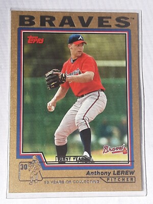 2004 Topps Baseball Anthony Lerew Gold Border/Parallel #'d/2004 Rookie ...