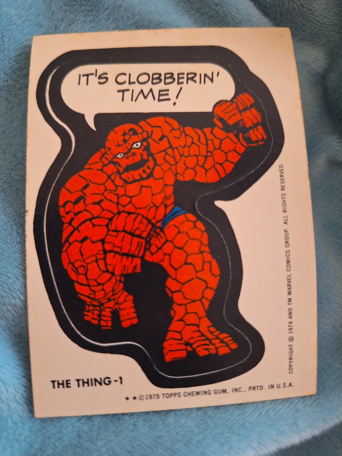 The Thing 2 Topps Comic Book Heroes Sticker - | eBay