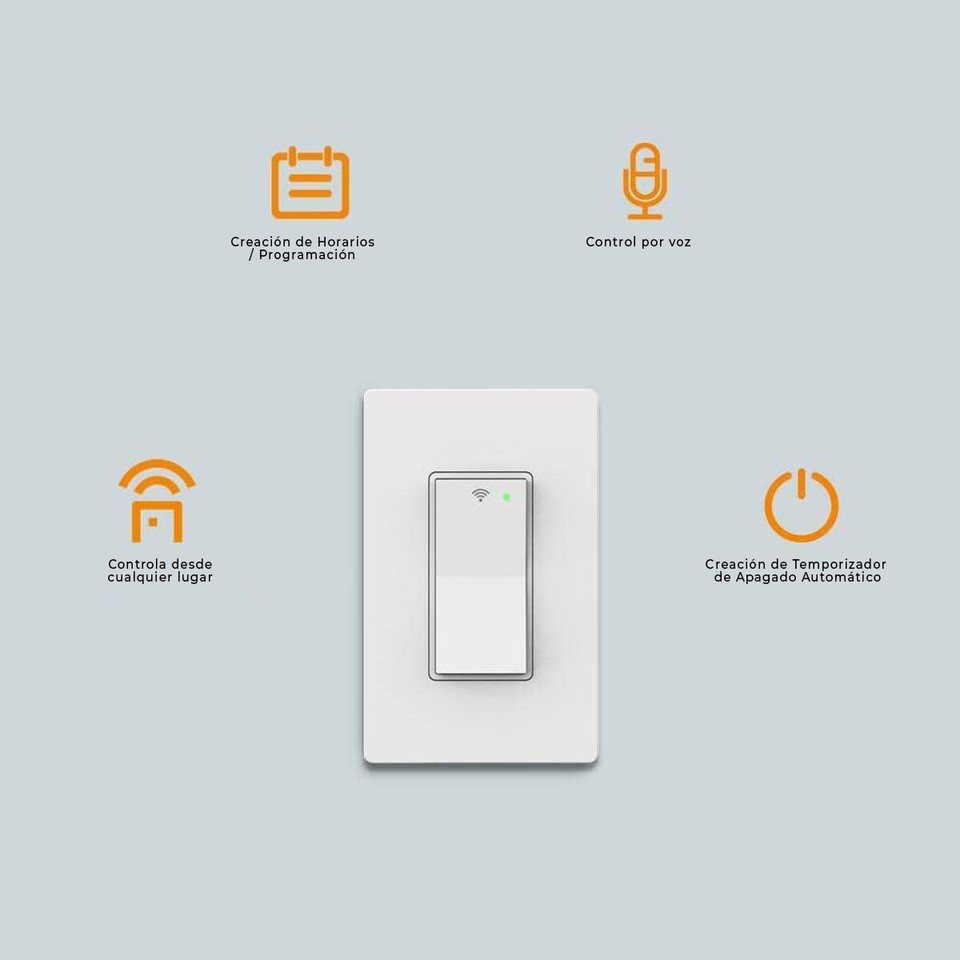 15 Amp Single-Pole White Smart Light Switch with Wi-FiPowered by ...