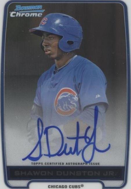 2012 Bowman Chrome - Prospects Autographs Shawon Dunston Jr. #BCA-SD ...