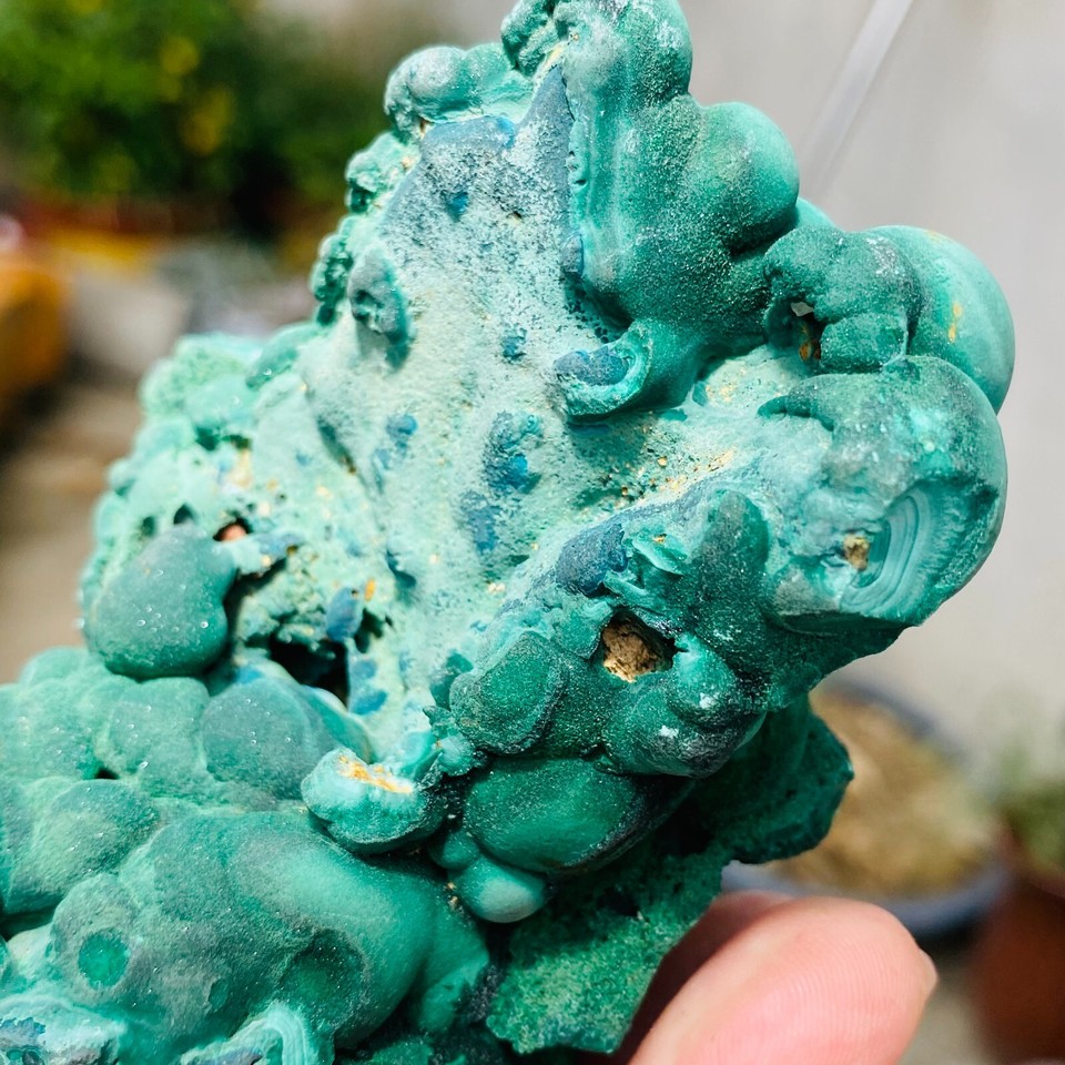 429g Raw Large Malachite Deep Green Crystal Silky Luster Rough Mineral ...